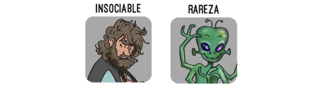 El personaje raro e insociable